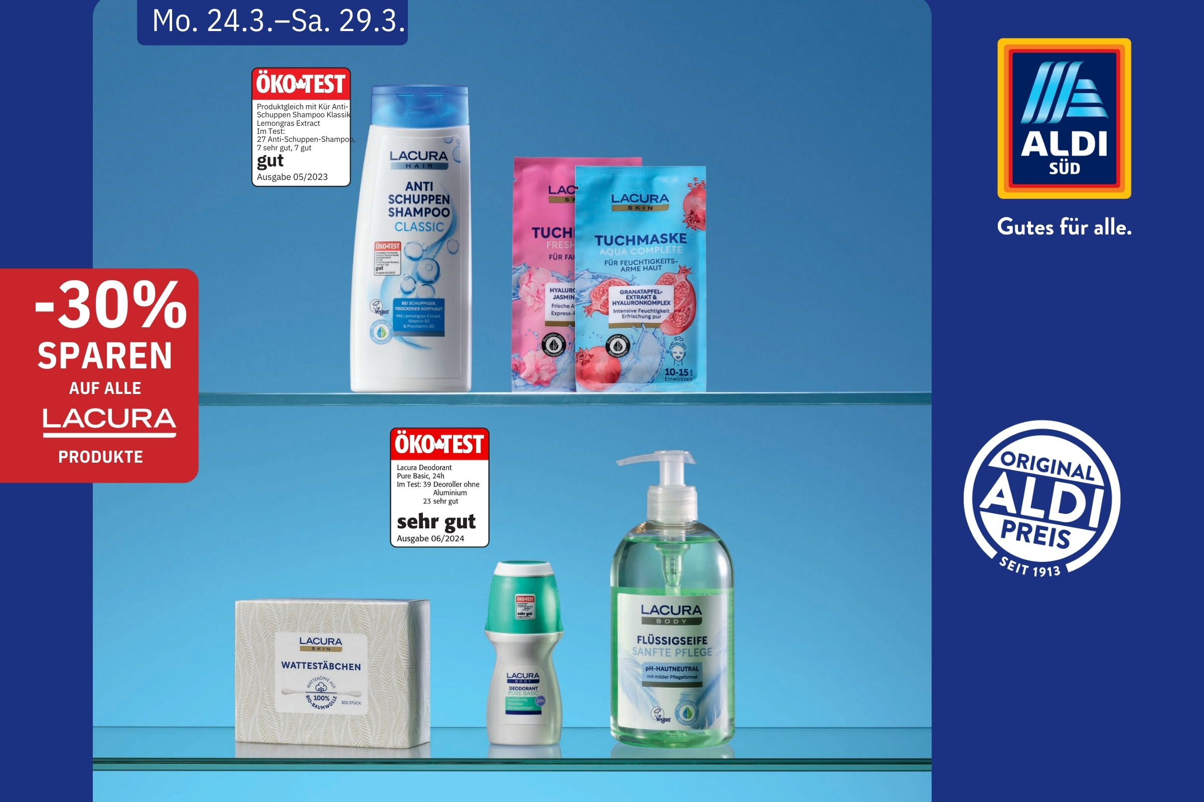 30 Jahre LACURA: ALDI SÜD feiert Hautpflege-Eigenmarke mit großer ...