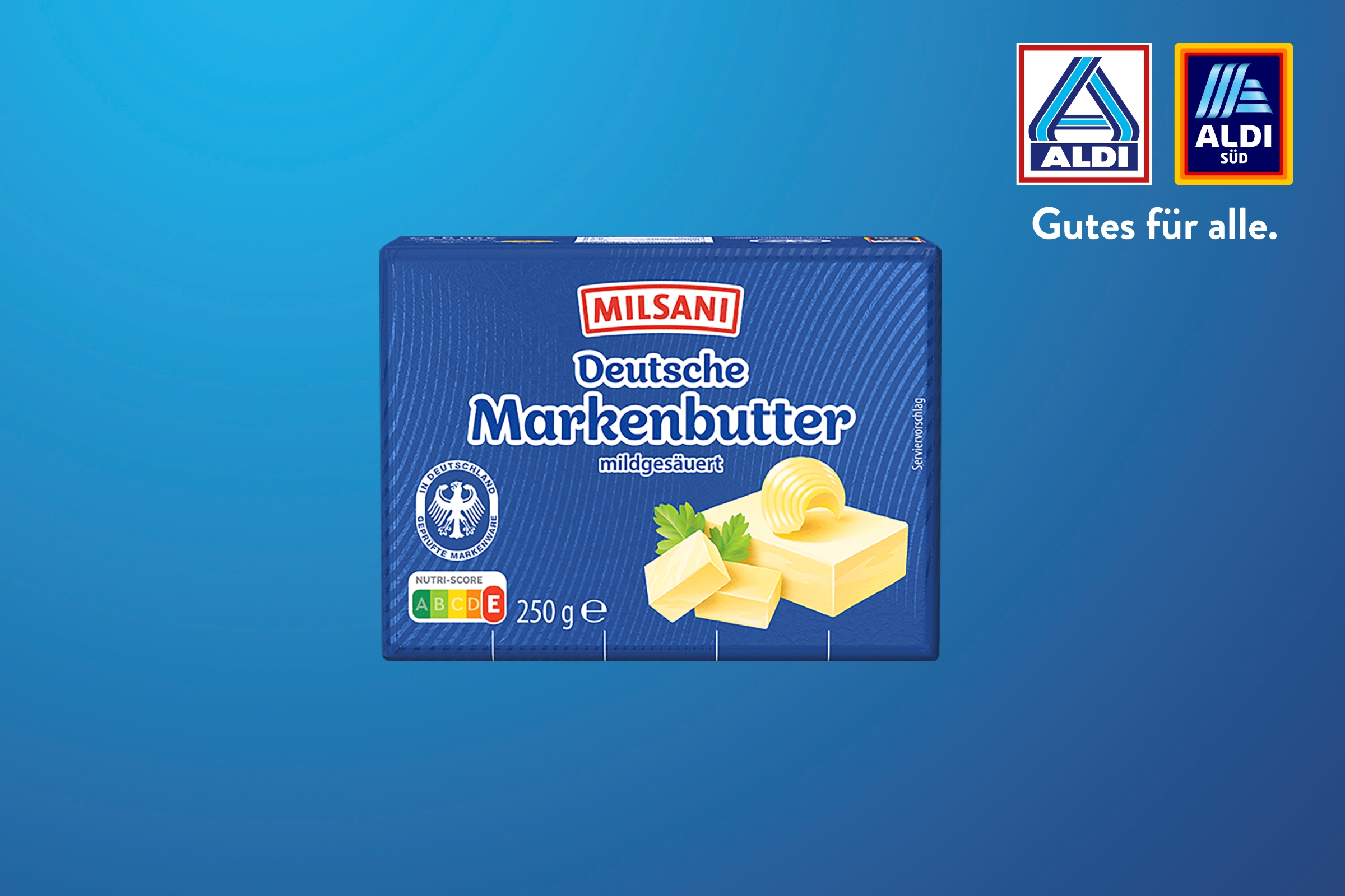 ALDI senkt die Preise für Butter erneut